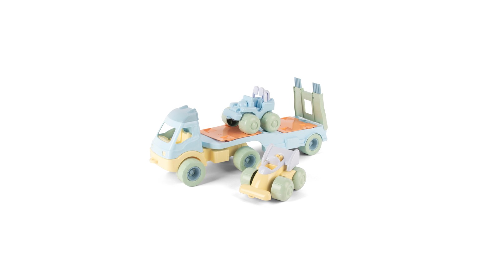 Pastel Recycled Truck M/2 Cars Plastic Wheels | Dantoy